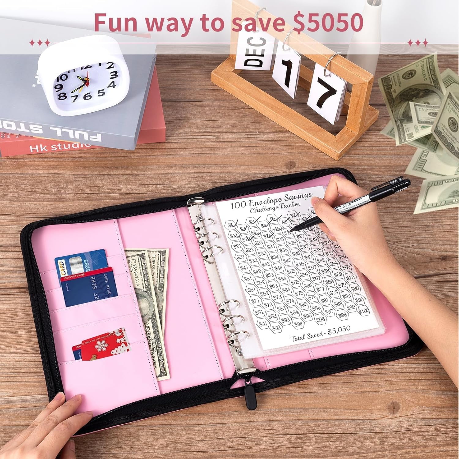 TRAHOO-100 Envelopes Money Saving Challenge,100 Envelope Challenge ... TRAHOO-100 Envelopes Money Saving Challenge,100 Envelope Challenge ...