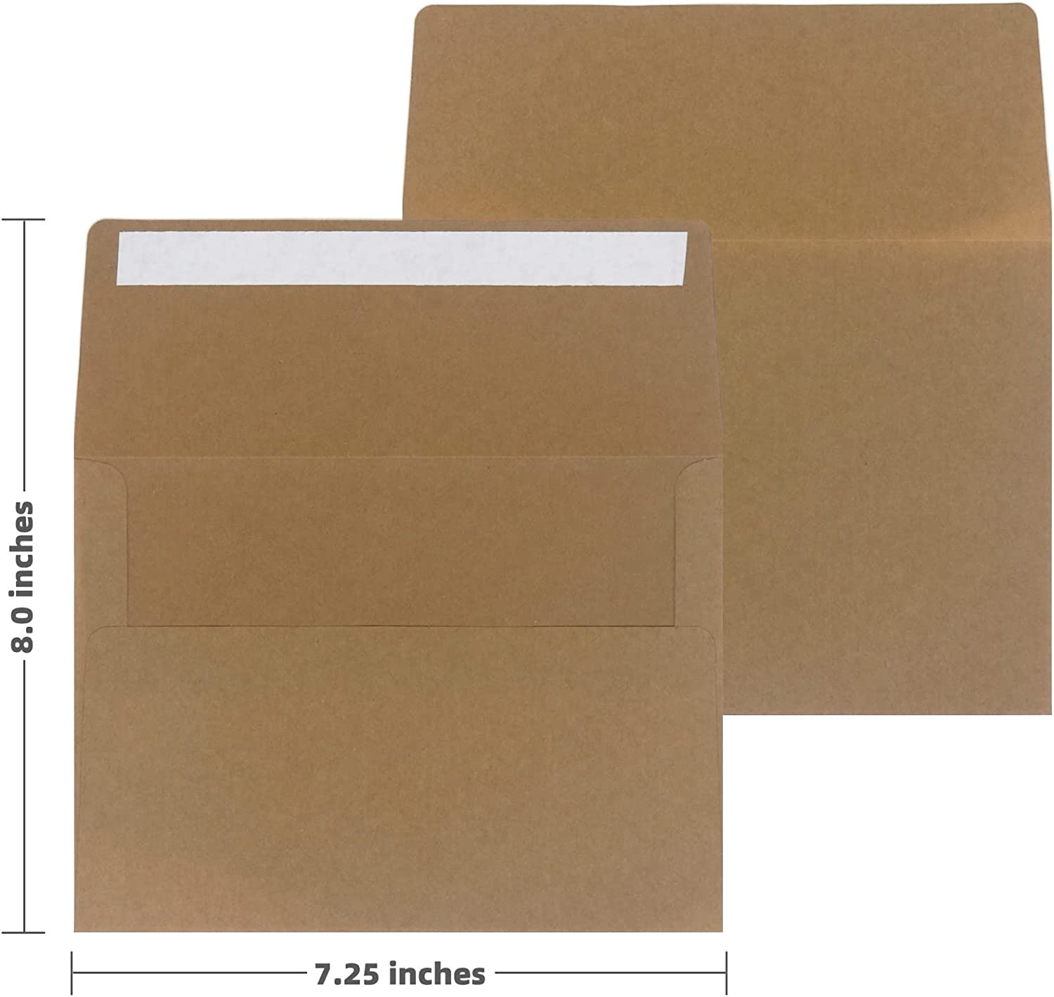 TRAHOO-108-Pack Kraft 5x7 Envelopes Self Seal A7 Envelopes, Mailing ...