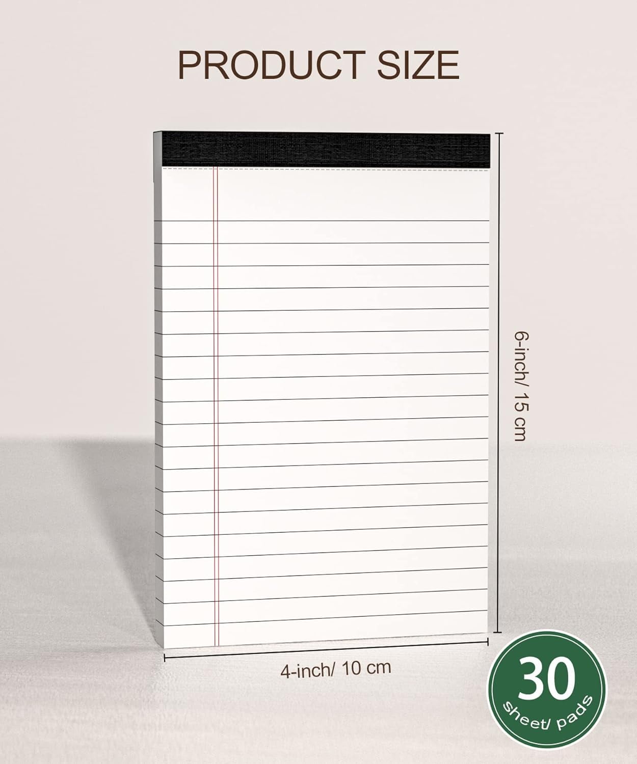 TRAHOO-12 Pack Note Pads 4x6 Inch, White Mini Legal Pads, Small Writing ...