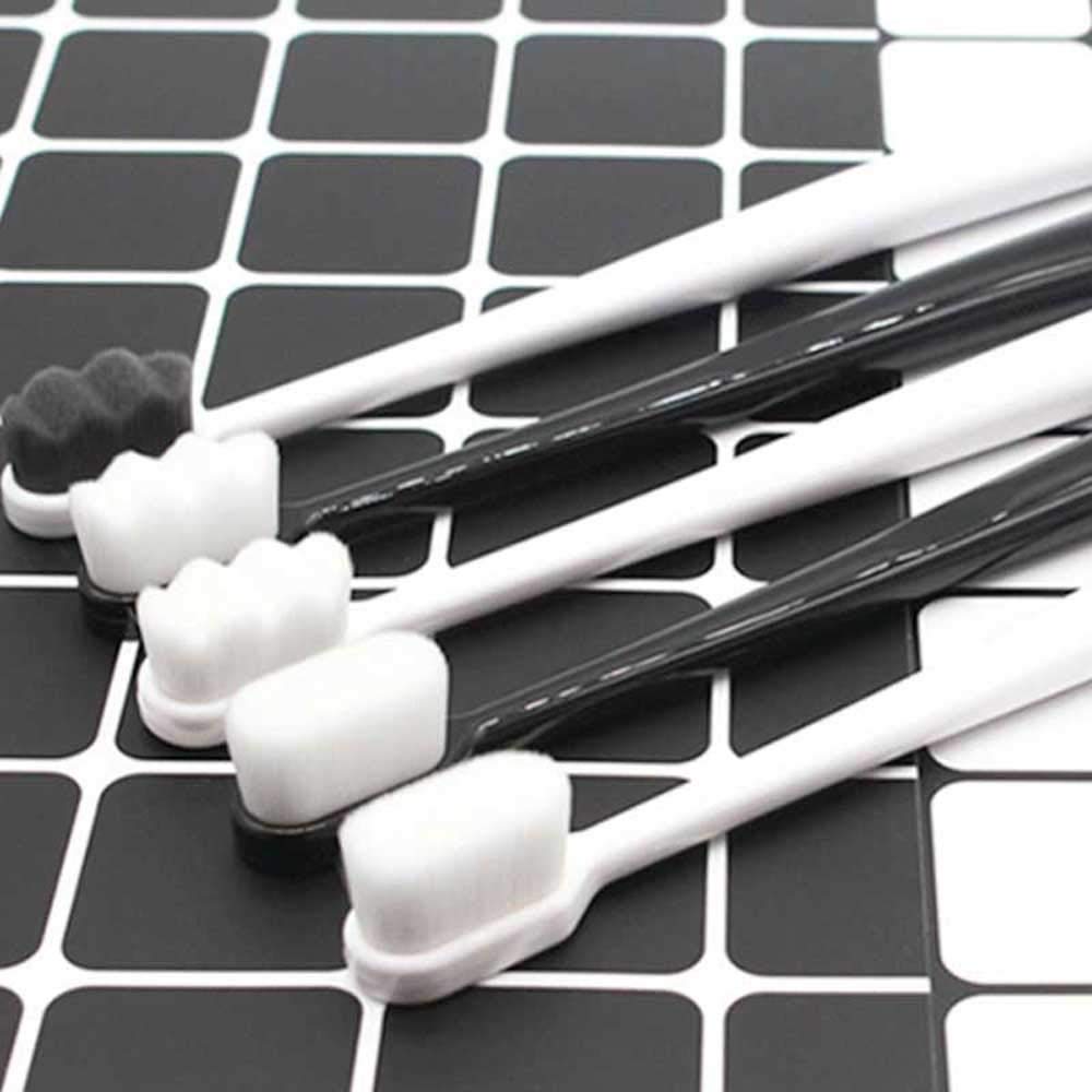 TRAHOO-12000 Micro-Nano Hairy Bristles Toothbrush Ergonomic Handle ...