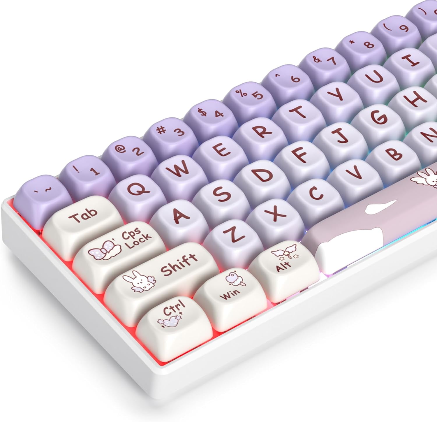 TRAHOO-139 PBT Custom Cartoon Keycaps, MOA Profile Dye-Sublimation Ball ...
