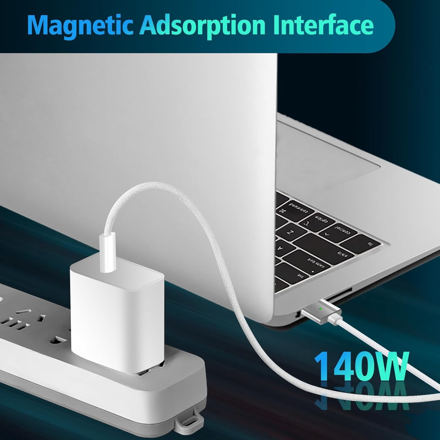 TRAHOO-140W USB C to Mag 3 Fast Charging Cable 6.6ft Compatible MacBook ...