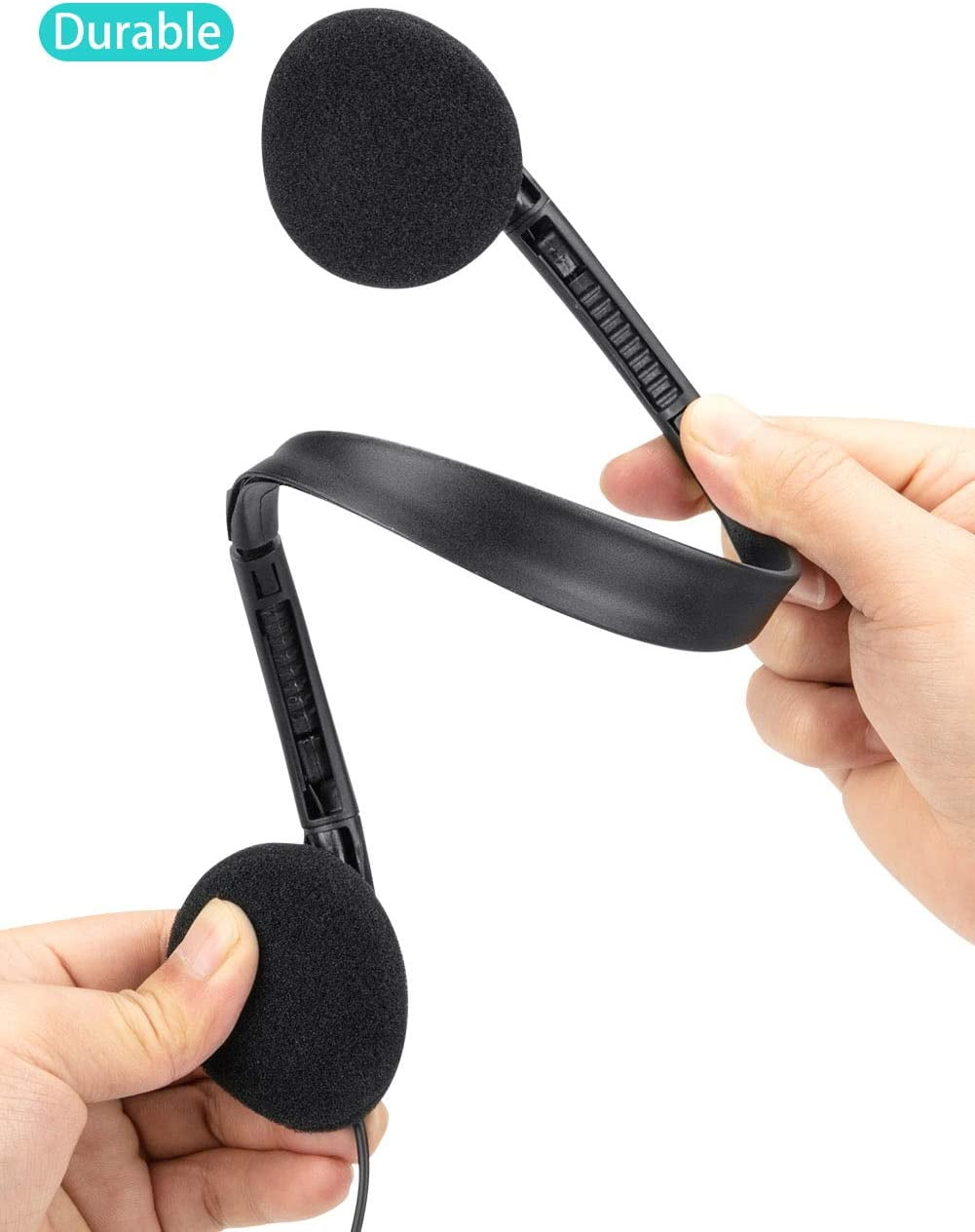 TRAHOO-16 Packs Headphones Bulk for Classrooms Kids Students On Ear ...