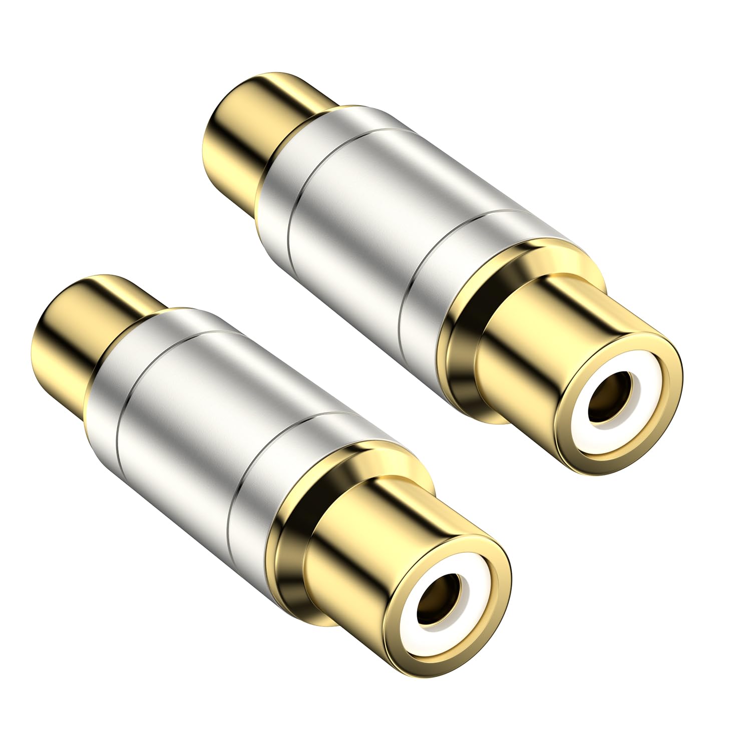 TRAHOO-2-Pack Gold Plated RCA Female to Female Coupler,Barrel ...
