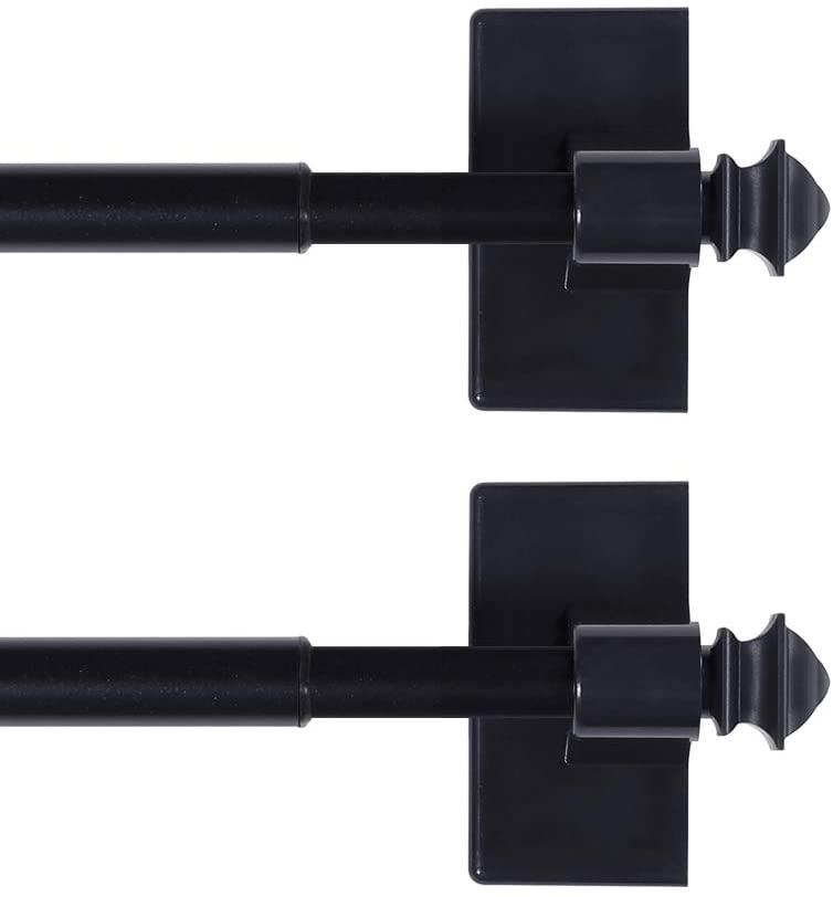 TRAHOO-2 Pack Magnetic Curtain Rods for Metal Doors Multi-Use Rods for ...