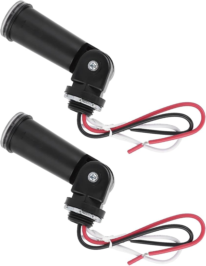 TRAHOO-2 Pack Outdoor Photoelectric Sensor,120V AC Photocell Light ...
