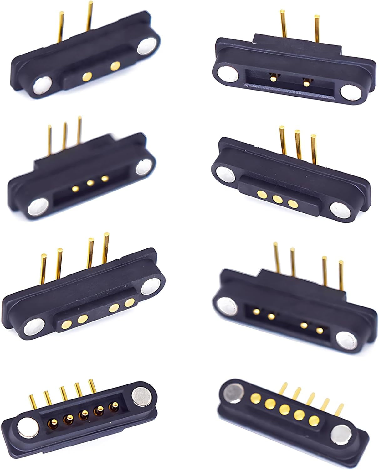 TRAHOO-2 Pair Magnetic Bend Pogo Pin Connector, 2/3/4/5P Pogopin ...