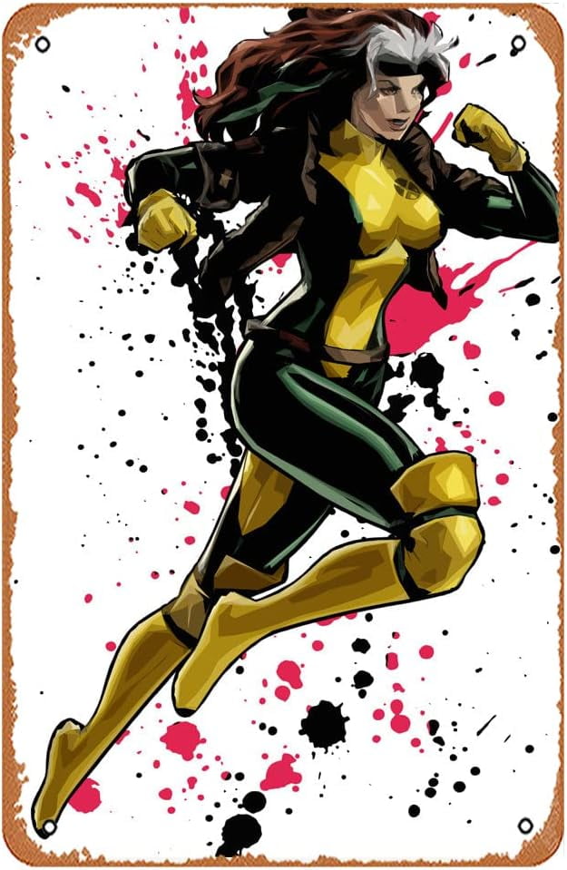 TRAHOO-20*30CM-Vintage Tin Sign Rogue Xmen Illustration Music Bar Cafe ...