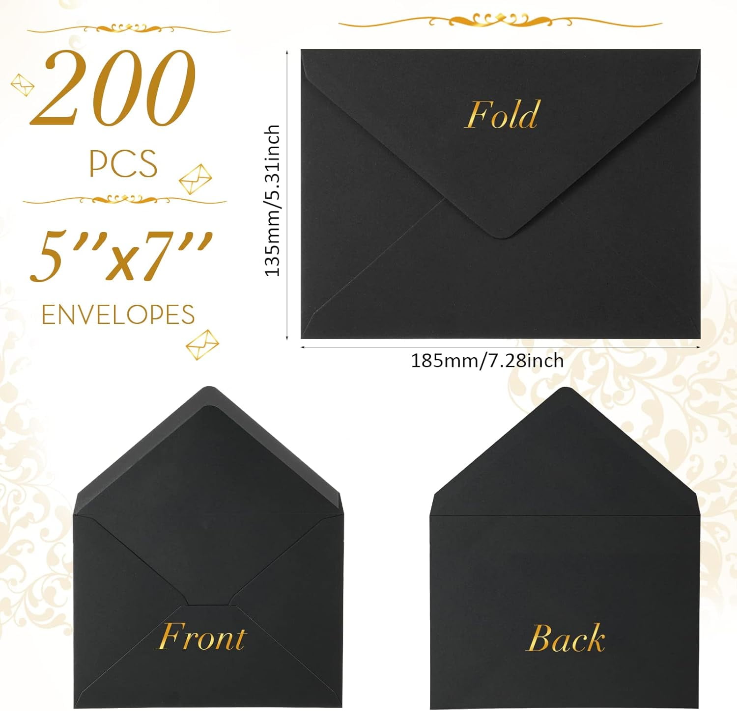 100 Pack Colored Envelopes 100 Pack A2 Colorful Invitation Envelopes ...
