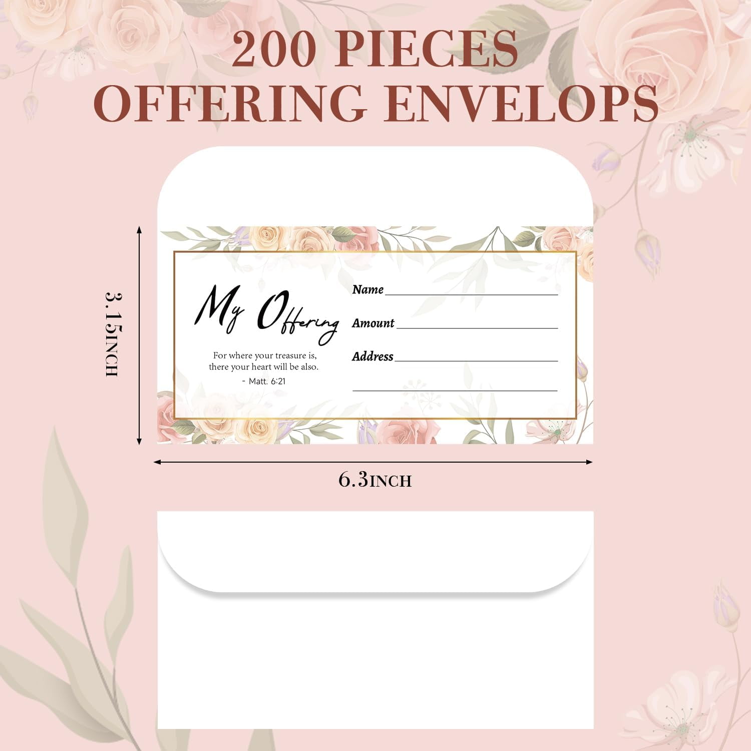 TRAHOO-200 Pieces Church Envelopes for Tithe and Offering: Tithing ...