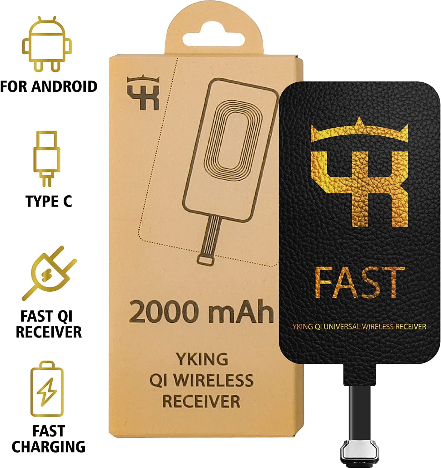 TRAHOO-2000mah Qi Adapter for Oneplus 8t 7t 8 7 6 - Nord N10 N100 N200 ...