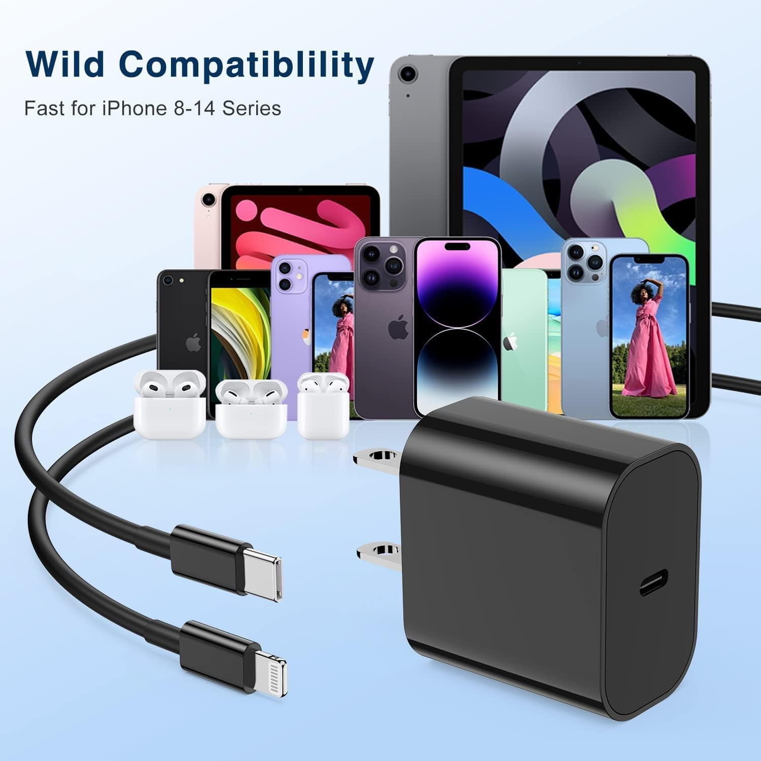 TRAHOO-20W Rapid USB C Wall Super Fast Chargers Block Power Plug with ...