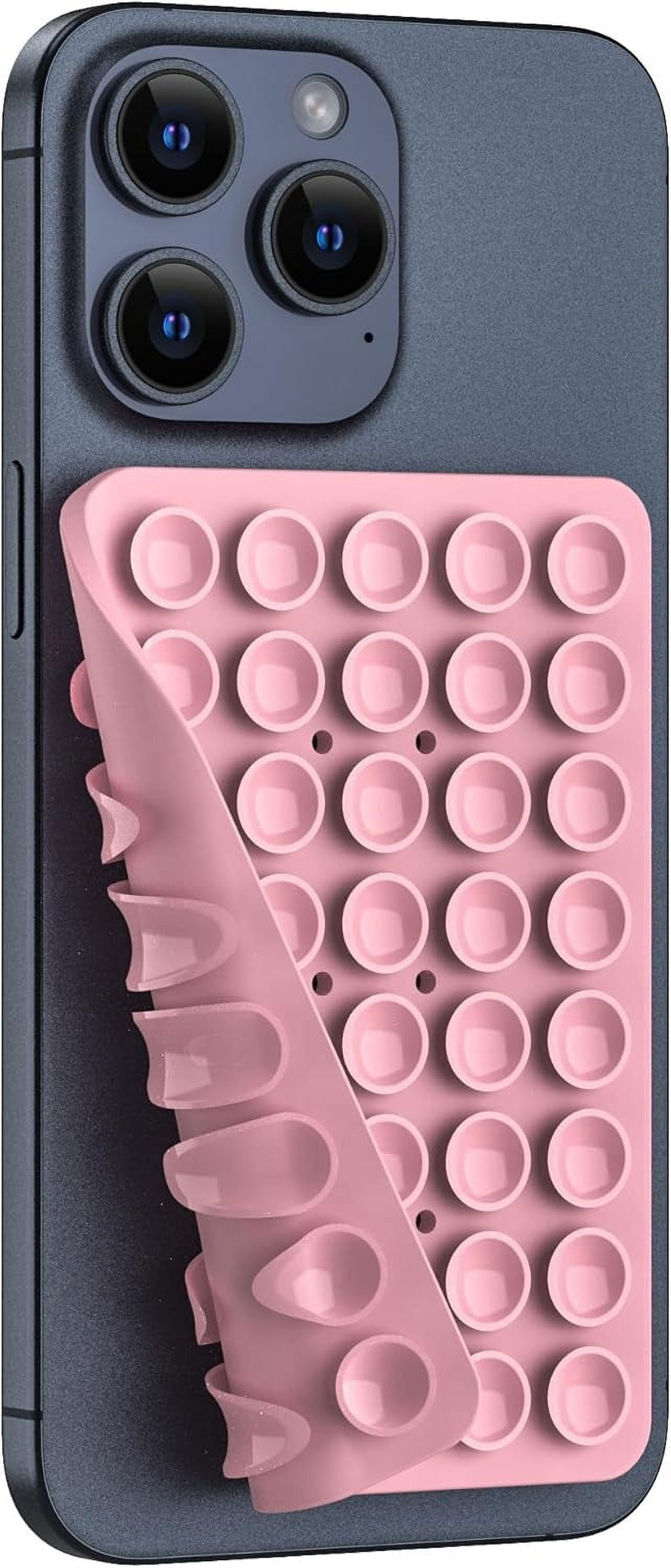 TRAHOO-2PACK Silicone Double Sided Suction Phone Case Mount, Detachable ...
