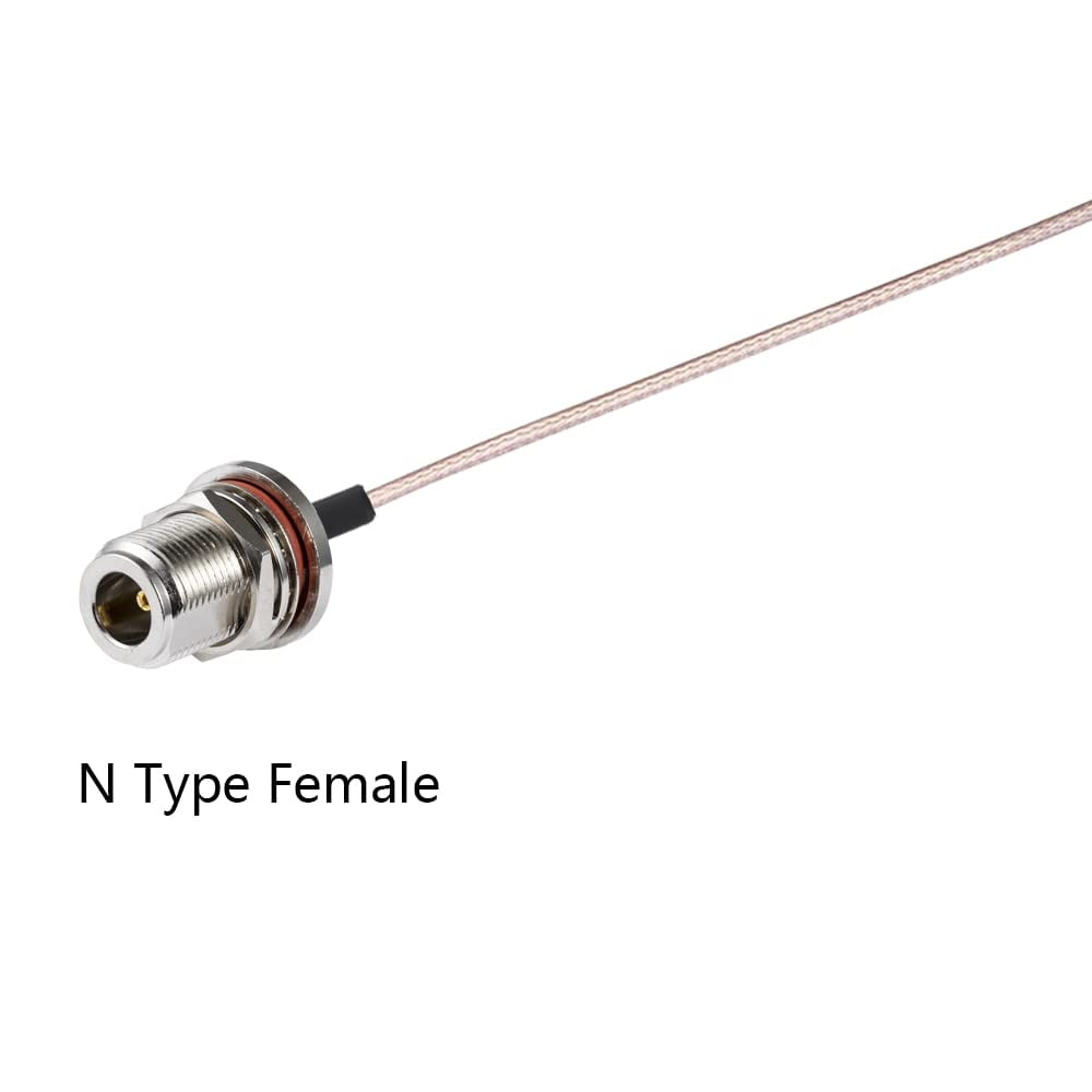 TRAHOO-2PCS U.FL IPEX to N Type Female Low Loss Coaxial Cable 6" /15CM ...