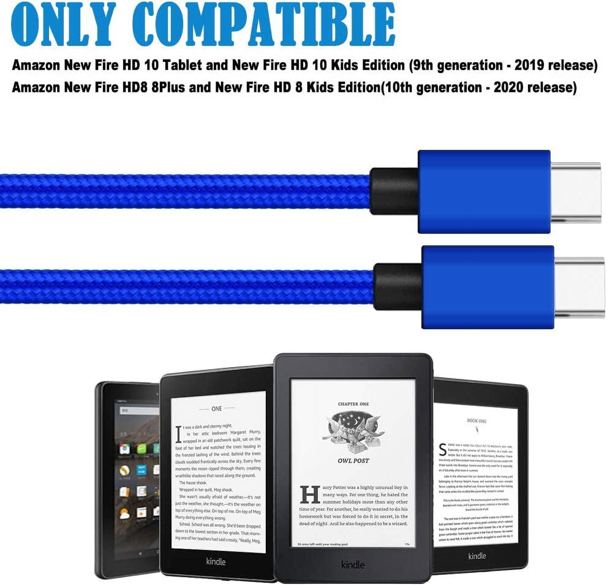 TRAHOO-[2Pack-10Ft USB C Type C Charging Cord Compatible for Kindle ...