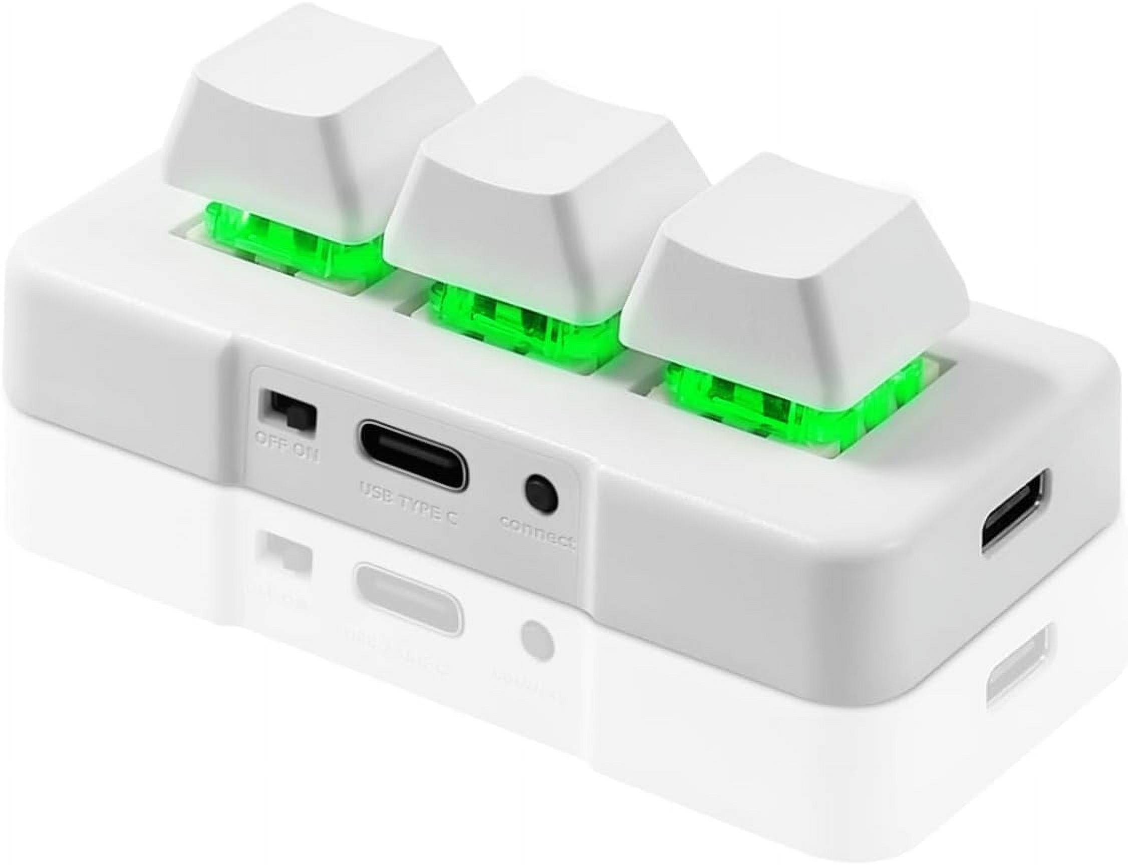 TRAHOO-3-Key Mini Keypad 2.4G Wireless USB 2 in 1 Mechanical Gaming ...