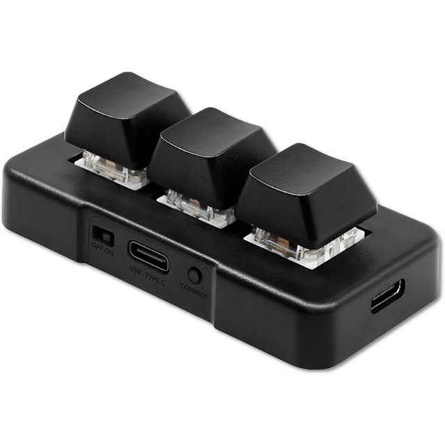 TRAHOO-3 Key Mini Keypad One Handed RGB Mechanical Gaming Keyboard DIY ...