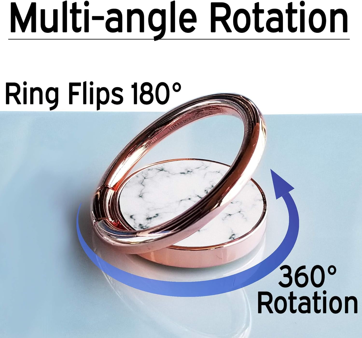 TRAHOO-3-Pack Cell Phone Ring Holder with 360° Rotation, Metal Ring ...