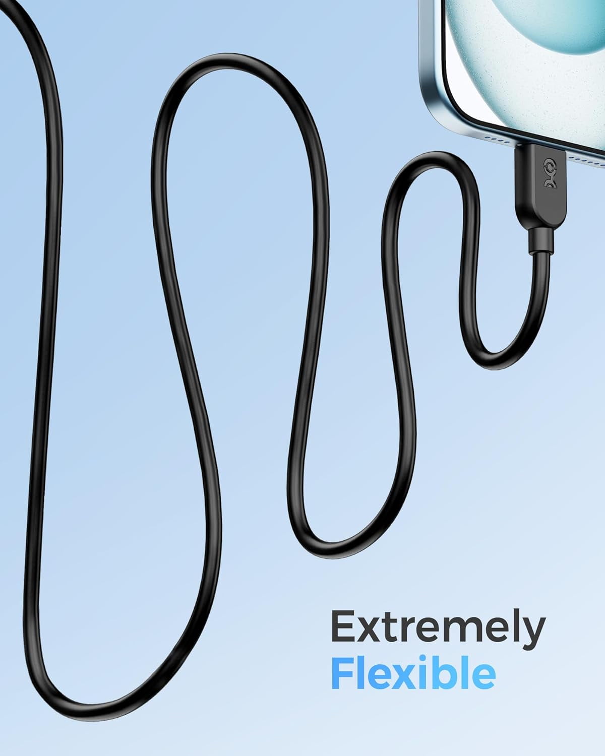 TRAHOO-3-Pack Extreme Flexible USB C Charging Cable 6ft in Black ...