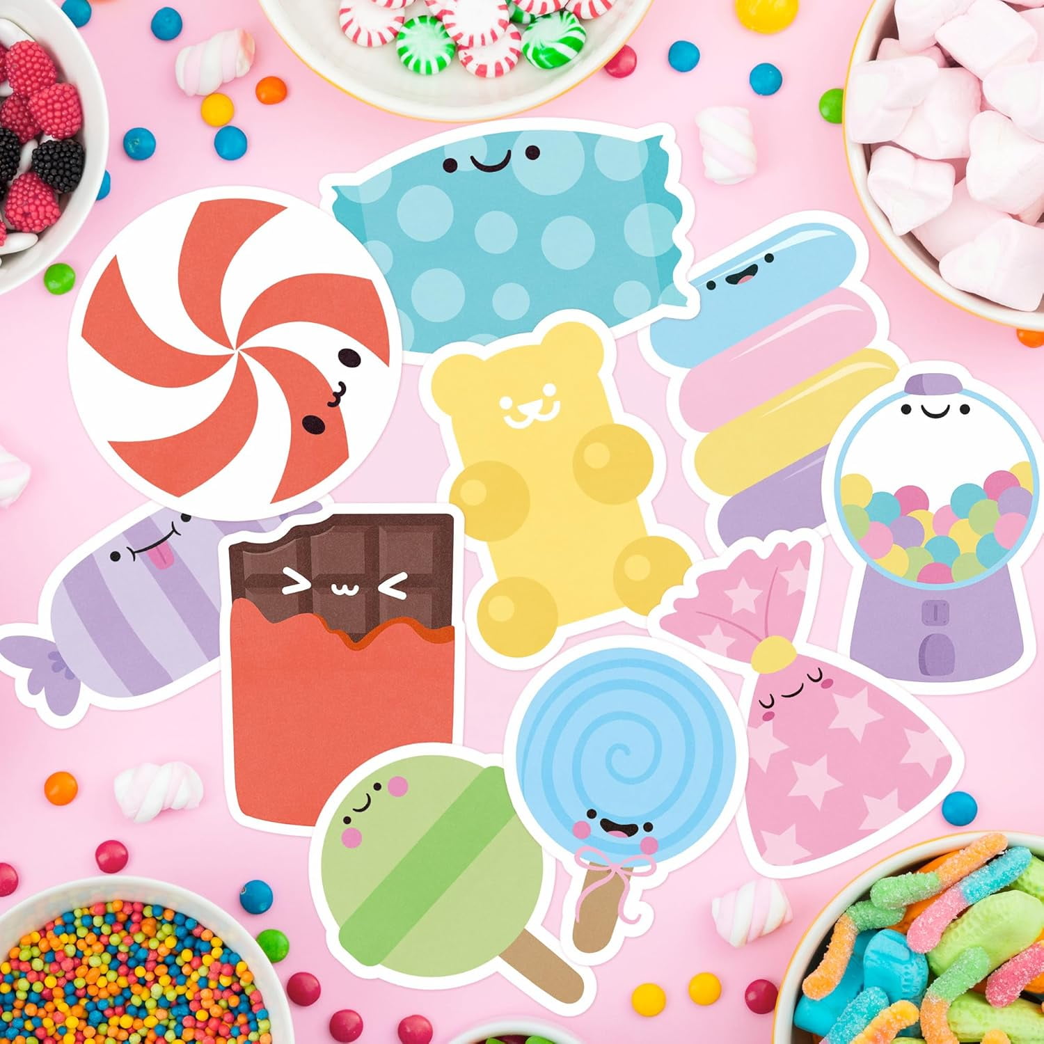 TRAHOO-30 Pack Candy Sticky Notes Assorted Chocolate Candy Bears ...