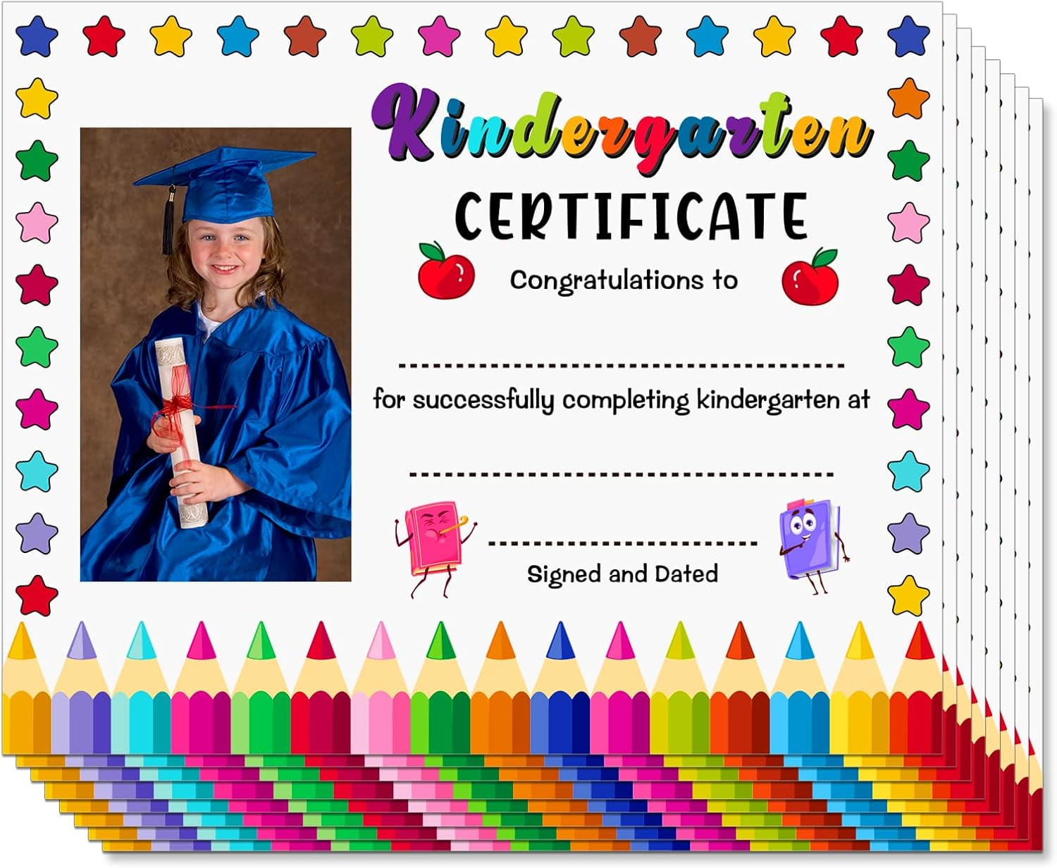 TRAHOO-36pcs Kindergarten Certificates Preschool Diploma for Kids ...