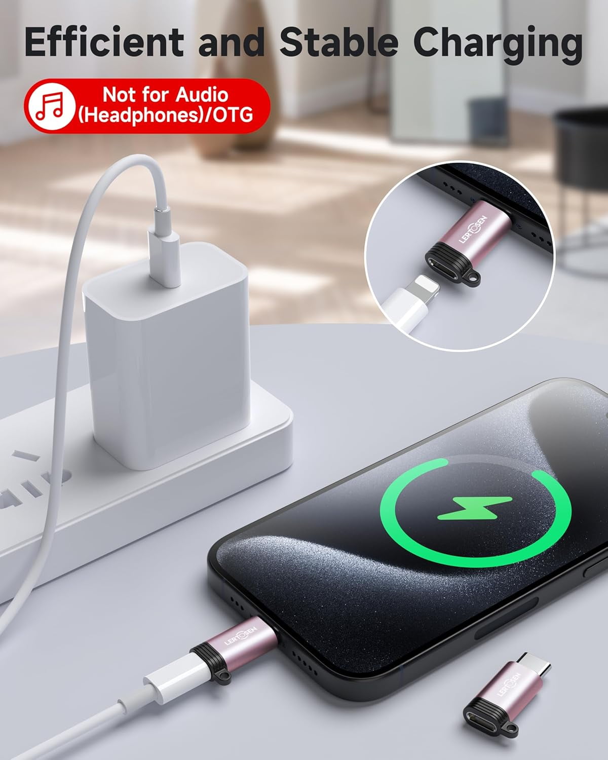 TRAHOO-4 Pack Lightning to USB C Adapter for iPhone 15/16/16 Pro/16 Pro ...