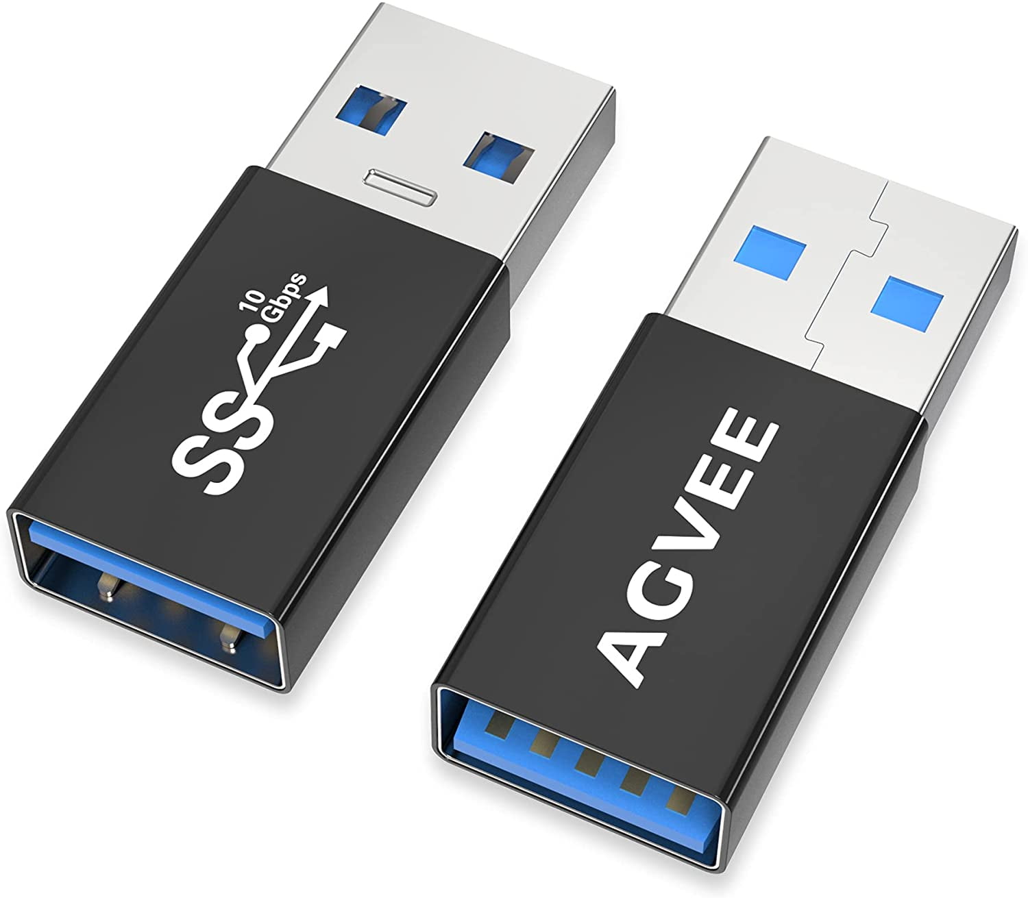 TRAHOO-[4 Pack USB-A 3.0 Female to USB-A 3.0 Male Adapter, USB 3.0 ...