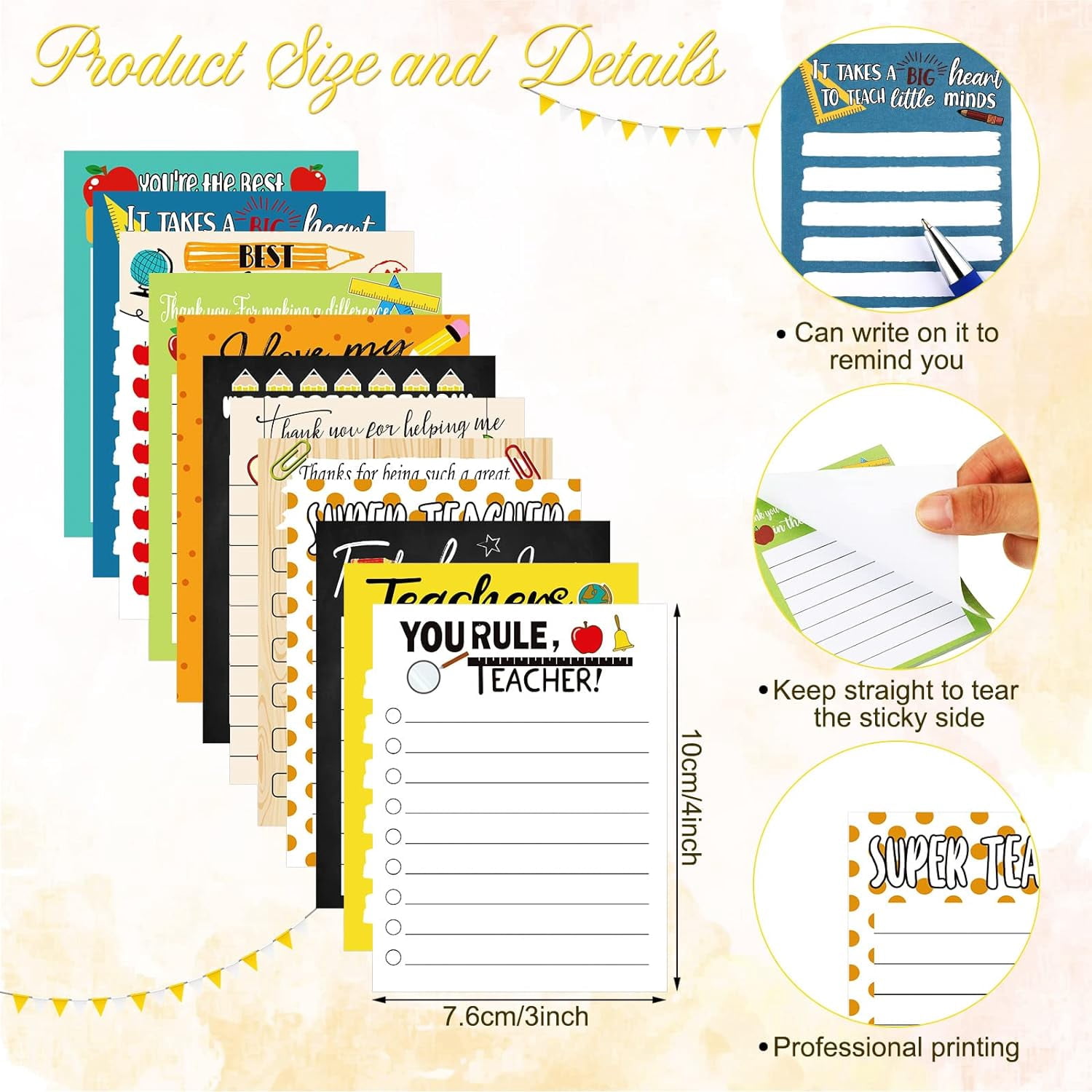 TRAHOO-48 Pcs Teacher Employee Appreciation Gift Bulk 24 Pcs ...