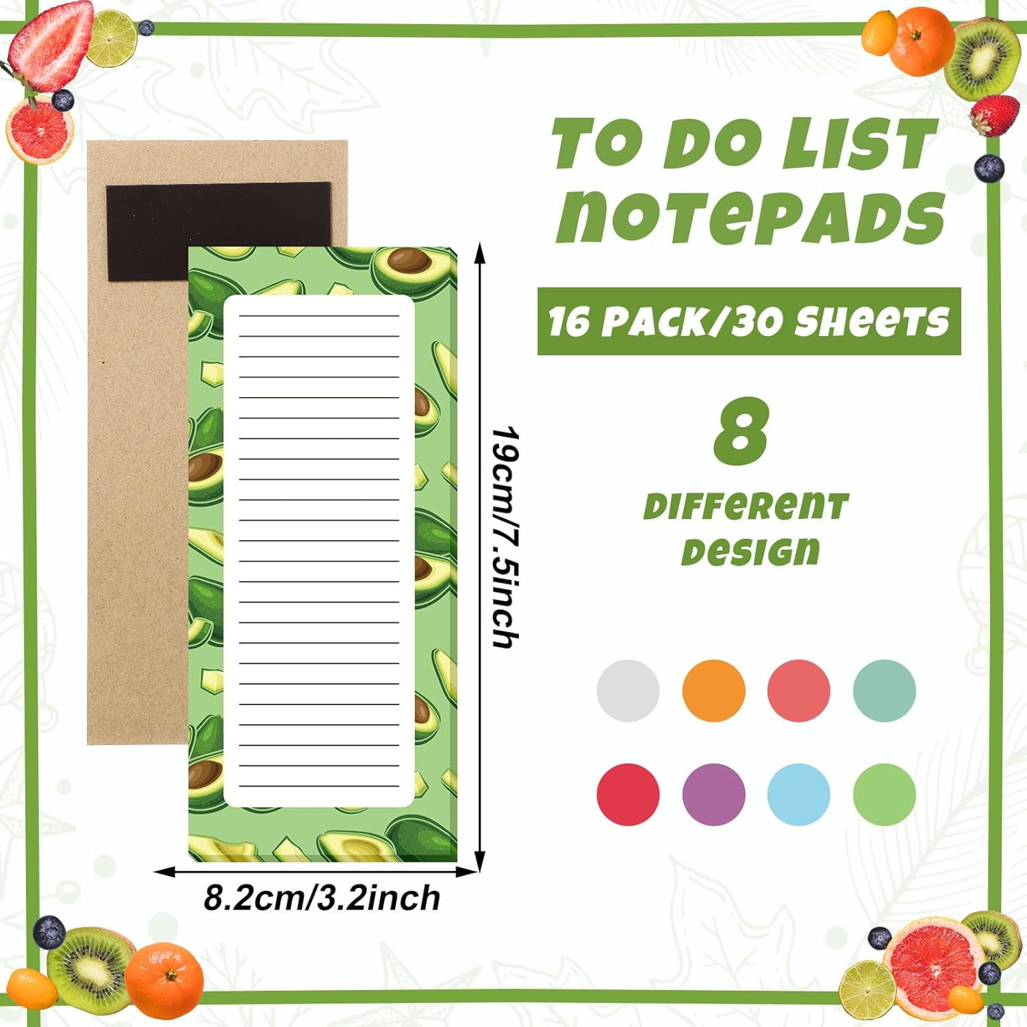 TRAHOO-480 Pcs Magnetic Notepad for Refrigerator to Do List Grocery ...