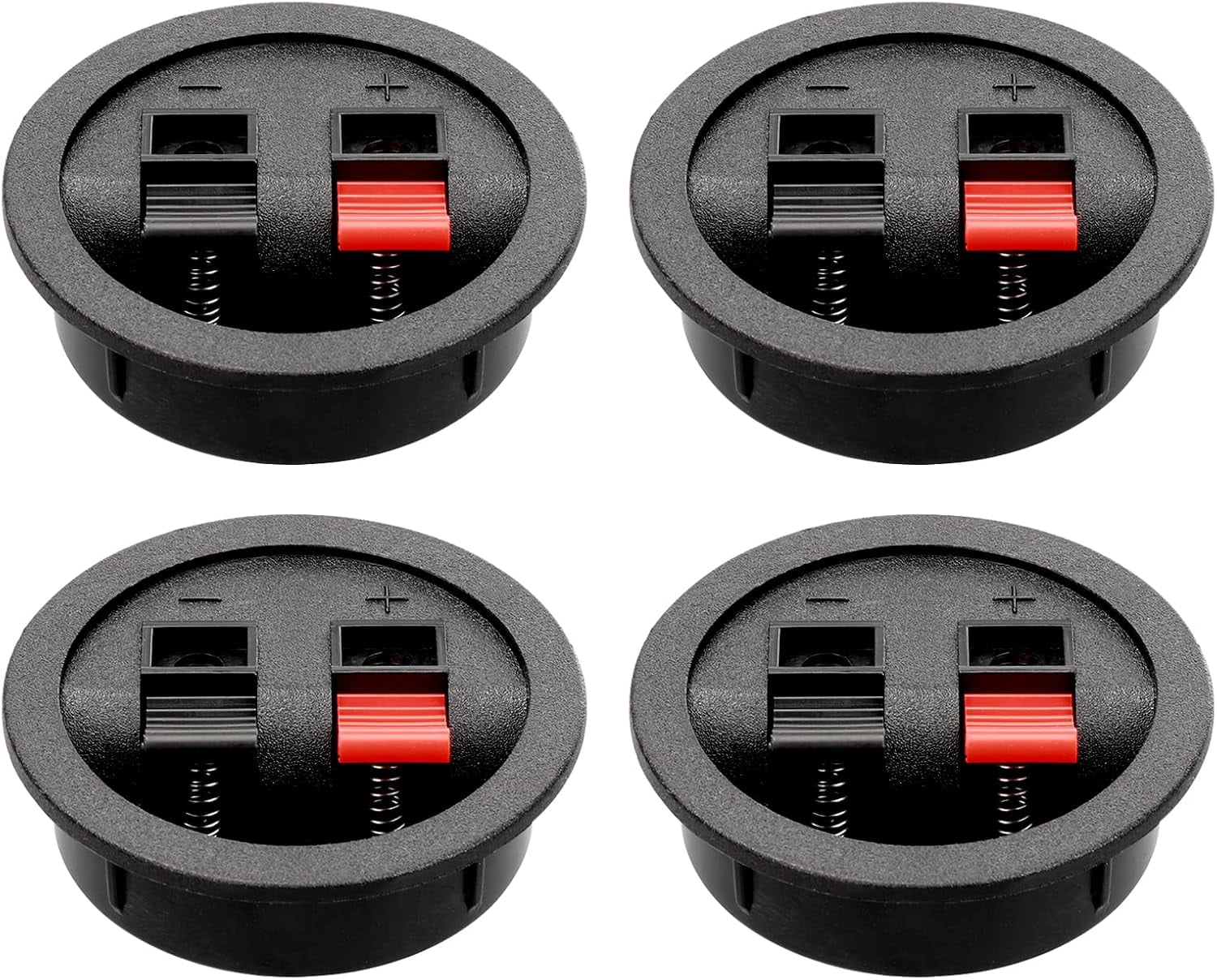 TRAHOO-4PCS Speaker Box Terminal Cup, Spring Round Subwoofer Box ...