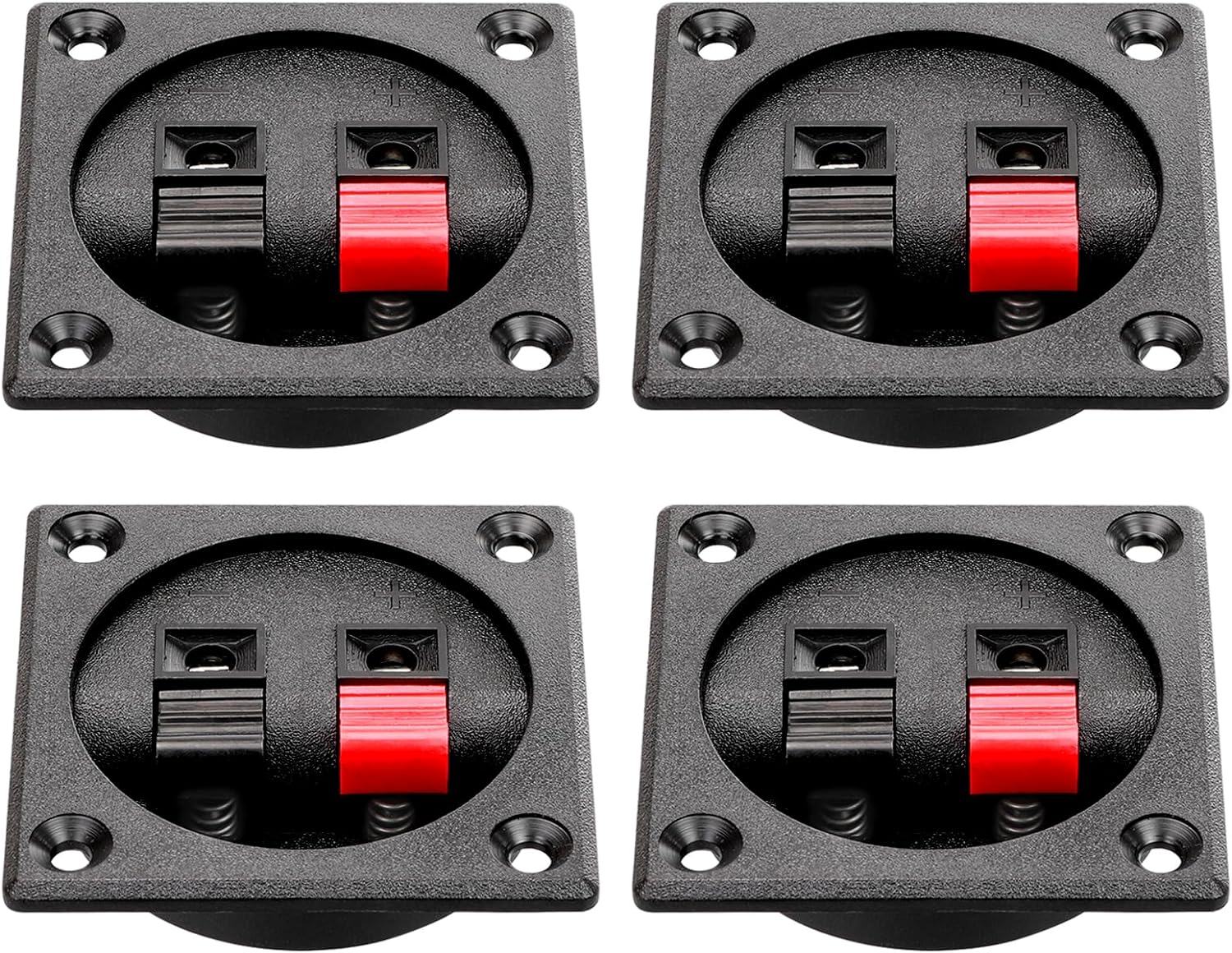 TRAHOO-4PCS Speaker Box Terminal Cup, Spring Square Subwoofer Box ...