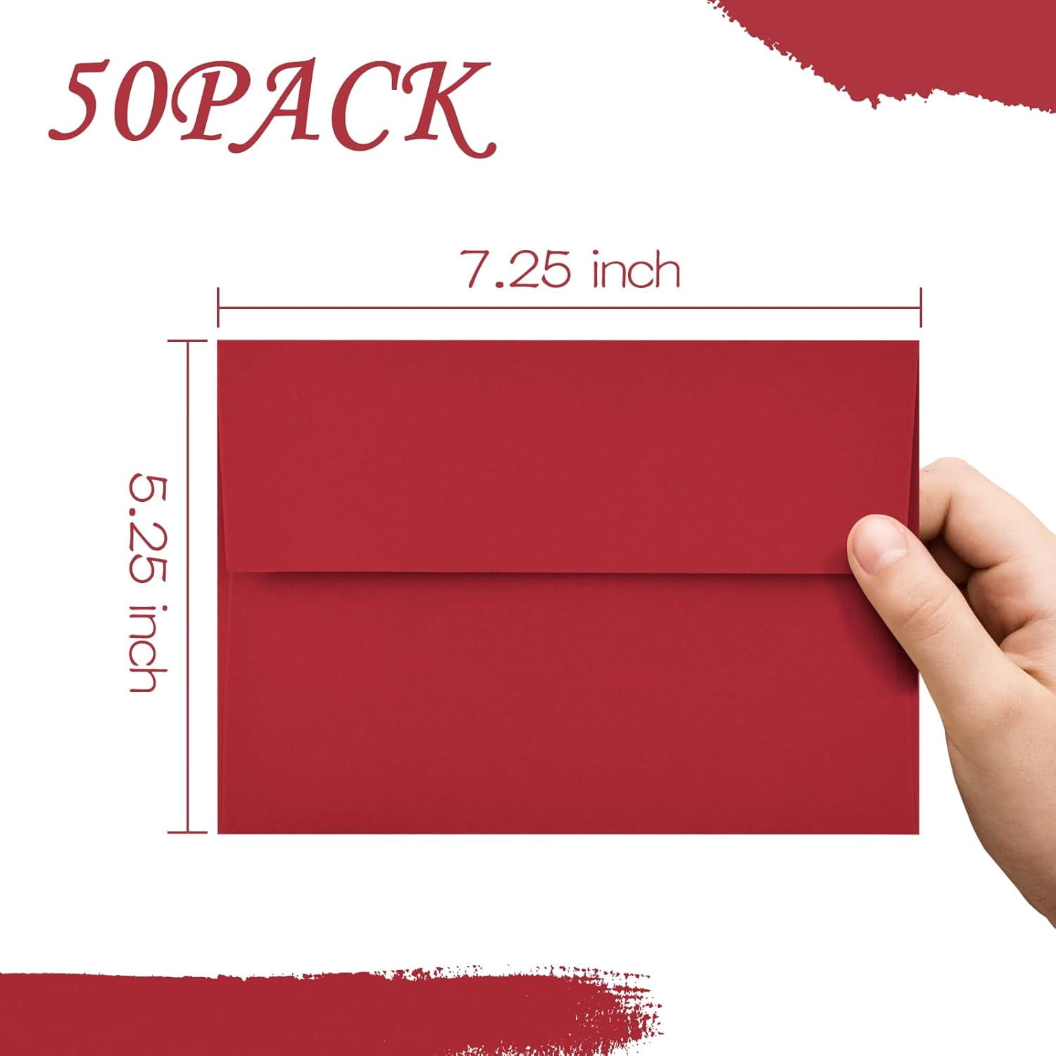 TRAHOO-50 Pack 5x7 Envelopes for Invitations,5x7 Envelopes,A7 Envelopes ...