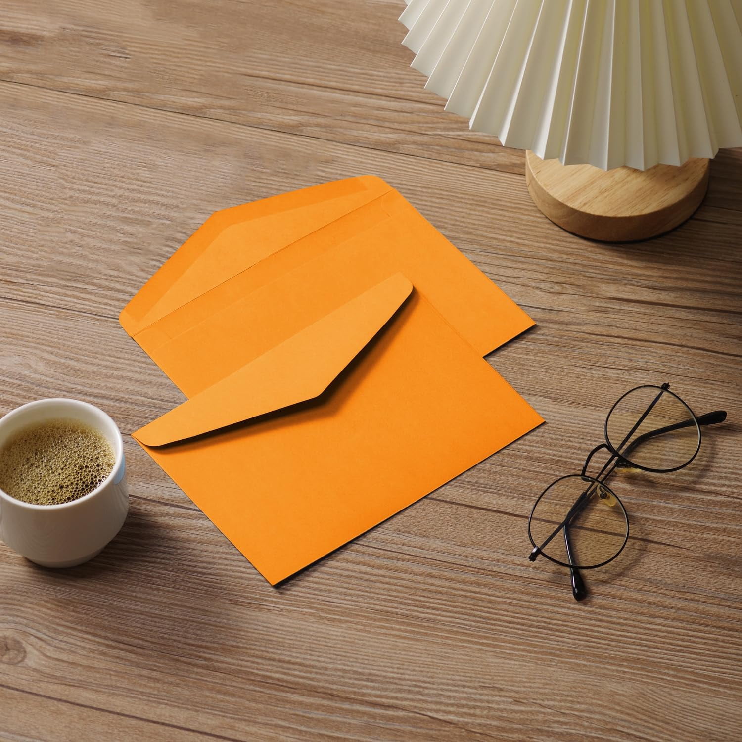TRAHOO-50 Pack Orange Envelopes 5-1/5 x 7-1/5 Envelopes A7 Invitation ...