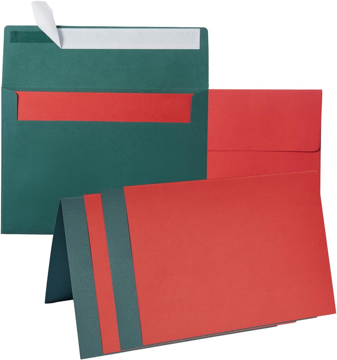 TRAHOO-50 Pack Self-Adhesive Envelopes with Fold Cards for Wedding ...