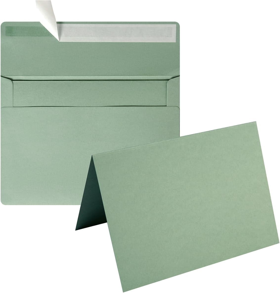TRAHOO-50 Pack Self-Adhesive Envelopes with Fold Cards for Wedding ...