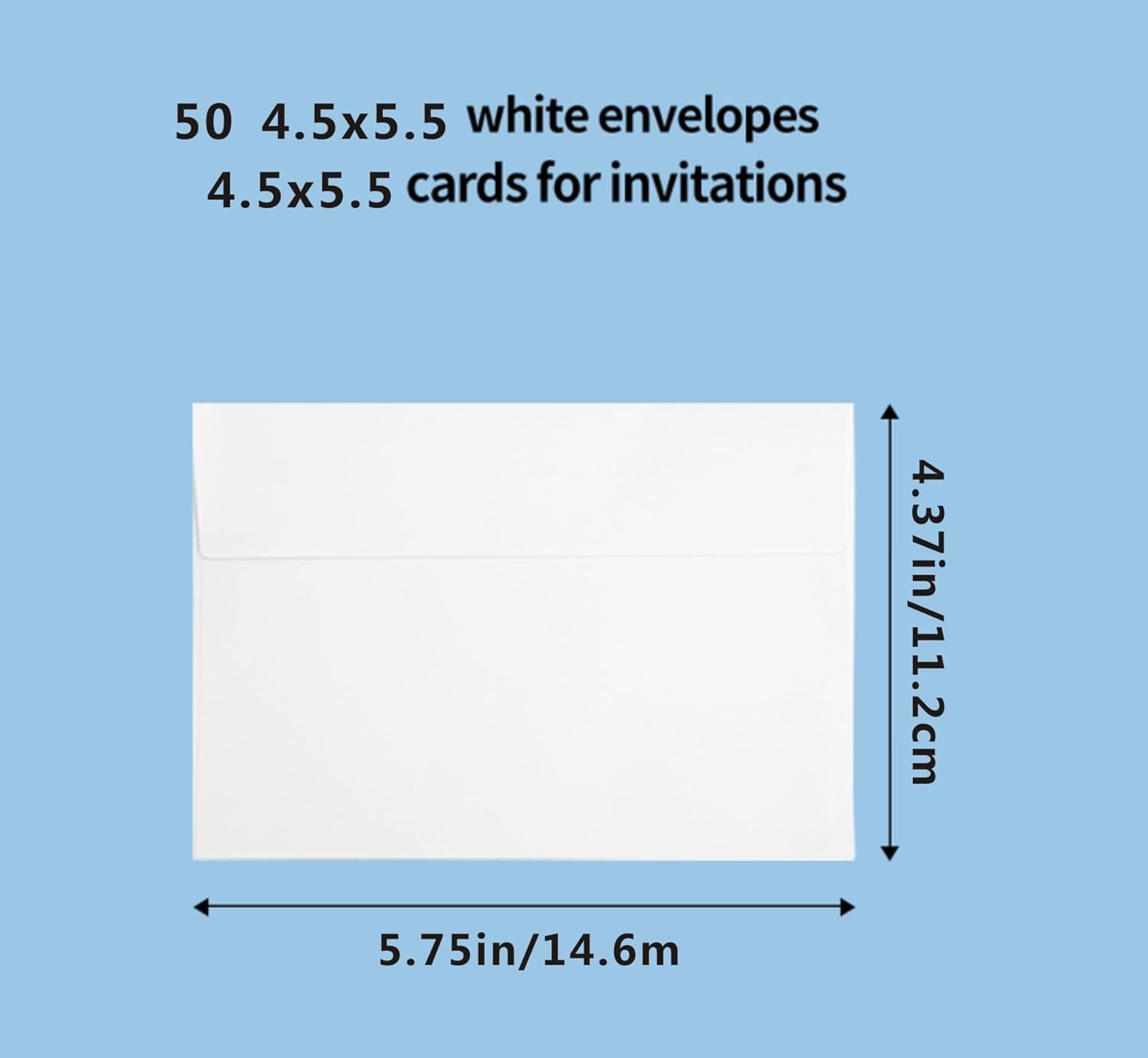 TRAHOO-50 Packs Invitation Envelopes,Postcard Envelopes, A2 Envelopes ...