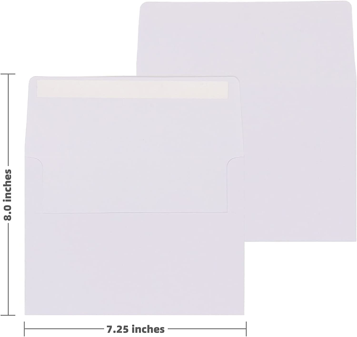 TRAHOO-54-Pack White 5x7 Envelopes Self Seal A7 Envelopes, Mailing ...