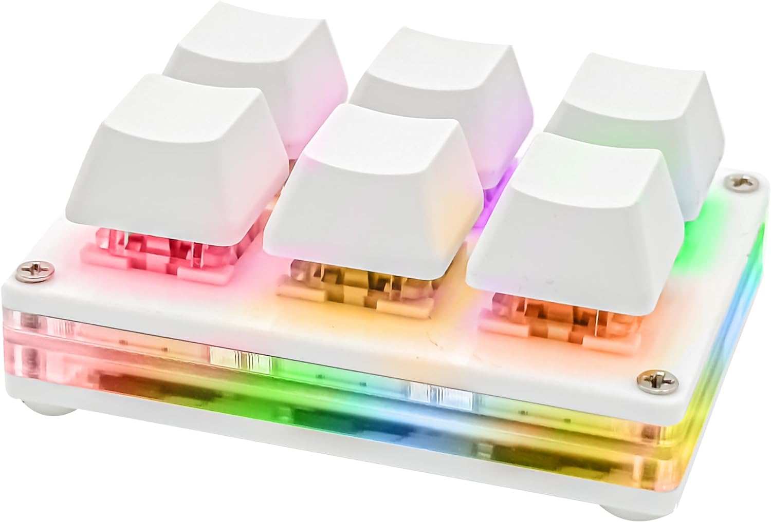 TRAHOO-6-Key Mini Mechanical Gaming Keyboard - Compact USB Mini Keyboard with Programmable ...