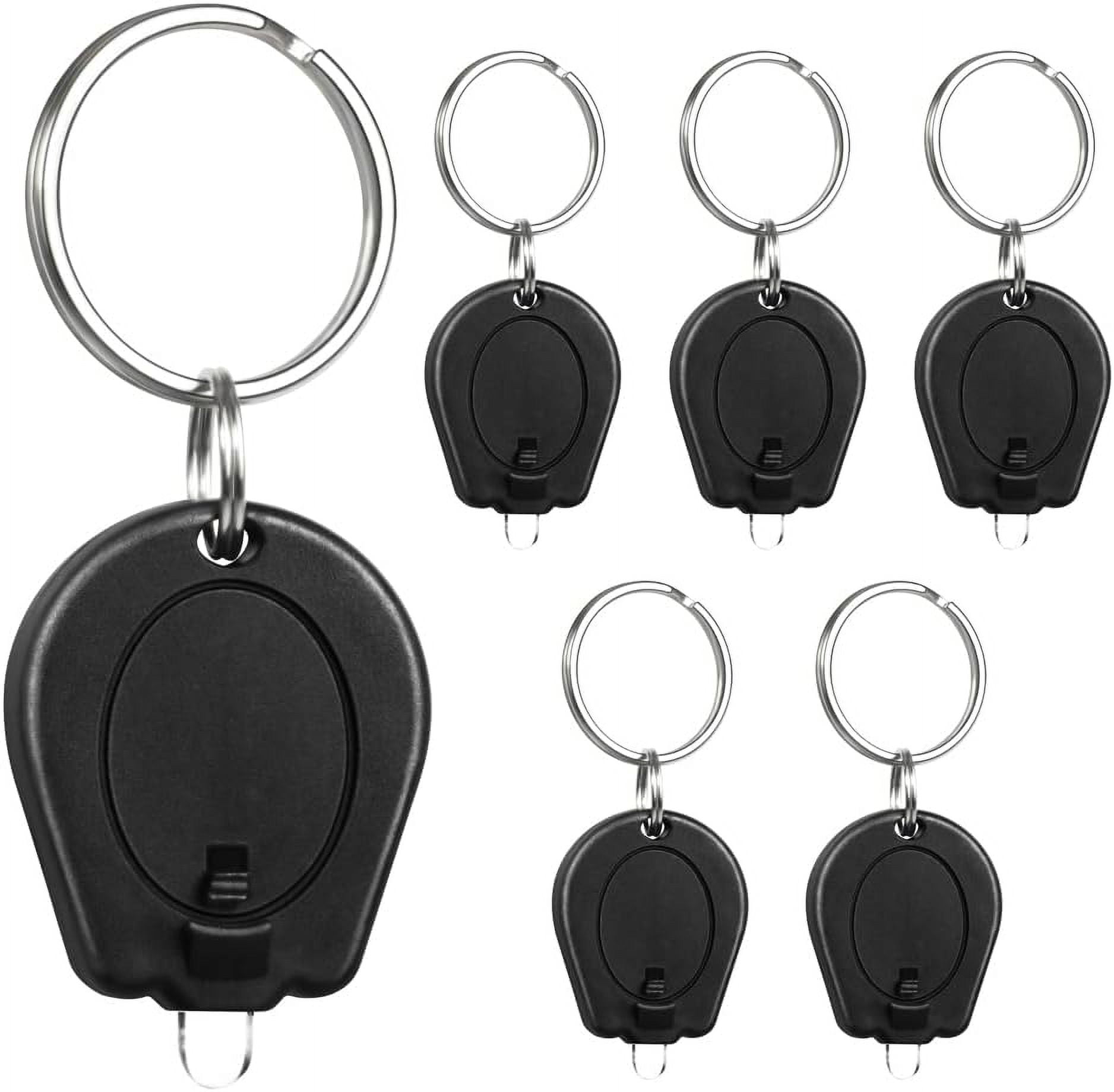 TRAHOO-6 Pack Ultra Bright Mini LED Keychain Flashlight, Small Key Ring ...