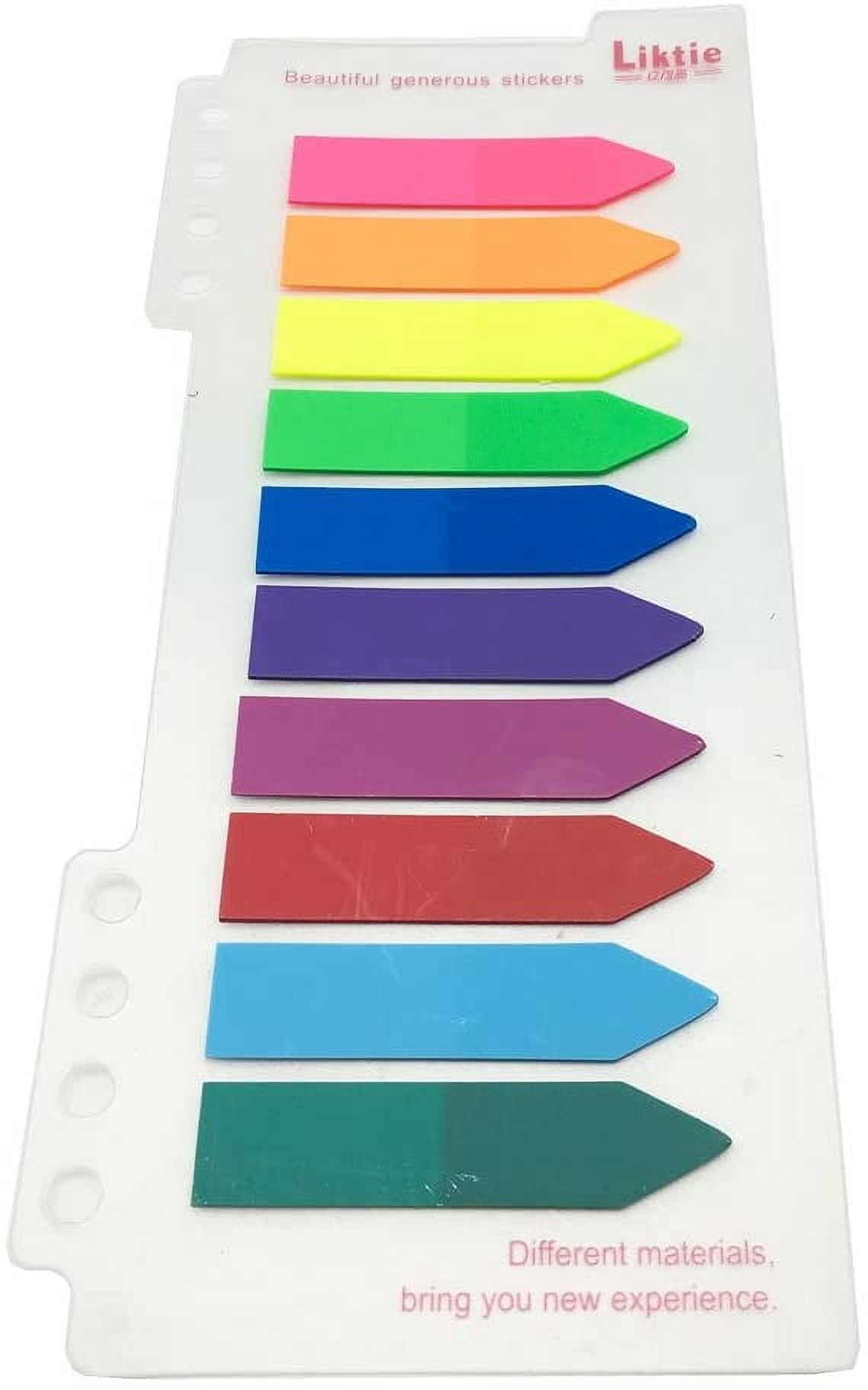 TRAHOO-6 Sets Bookmark Colored Index Tabs Flags Fluorescent Sticky ...