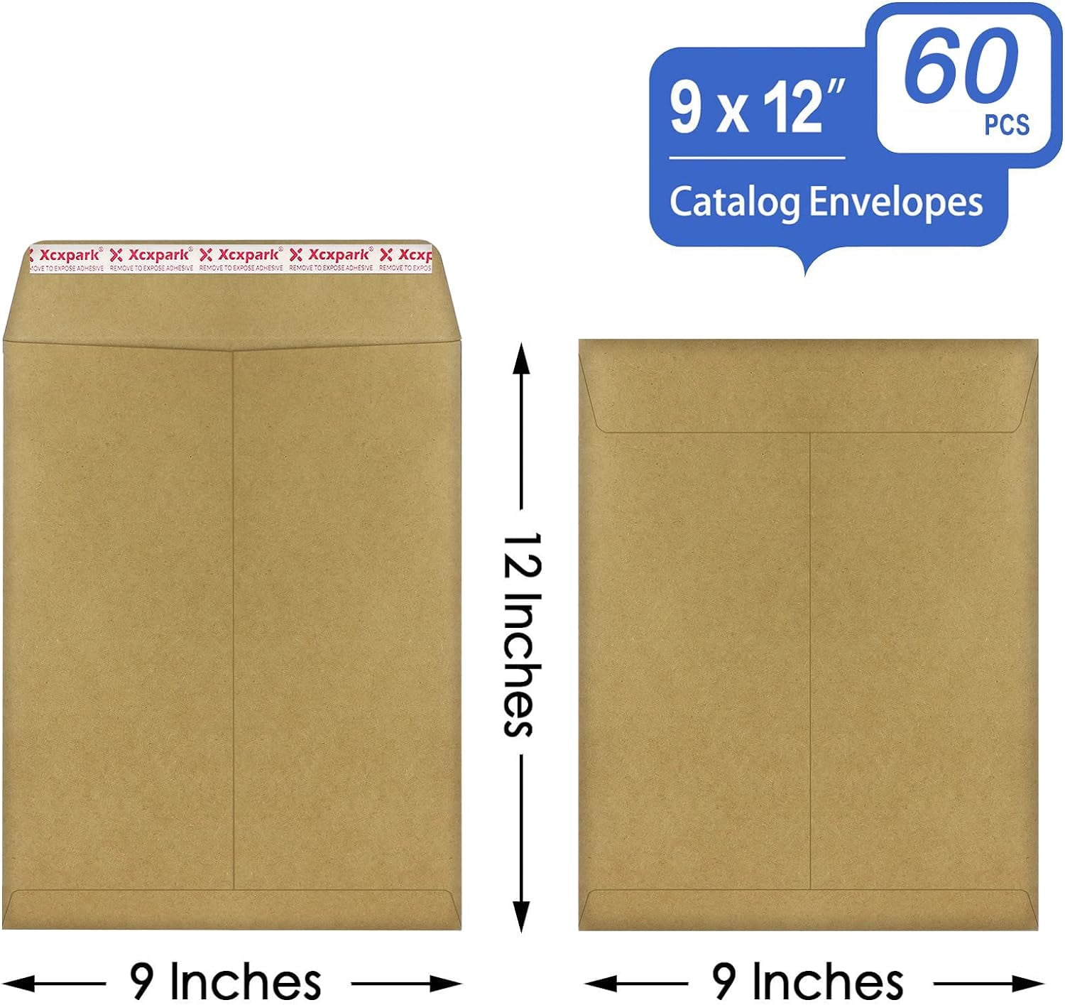 TRAHOO-60 PCS 9x12 inches Security Catalog Envelopes Printable Self ...