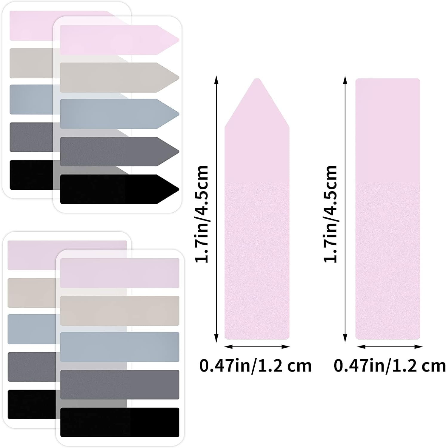 TRAHOO-600 Pcs Index Tabs Flags for Annotating Books Transparent Sticky Tabs Annotation Tabs ...