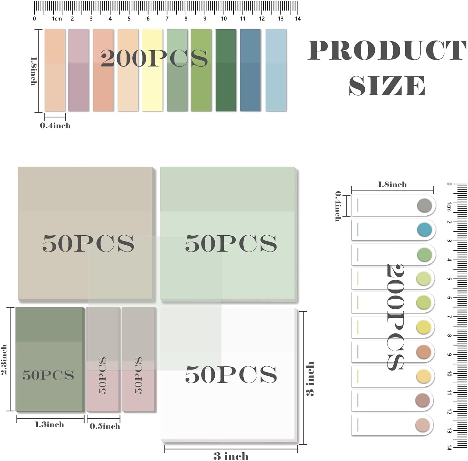 TRAHOO-700 Sheets Transparent Sticky Notes, Clear Waterproof 3 x 3 inch ...