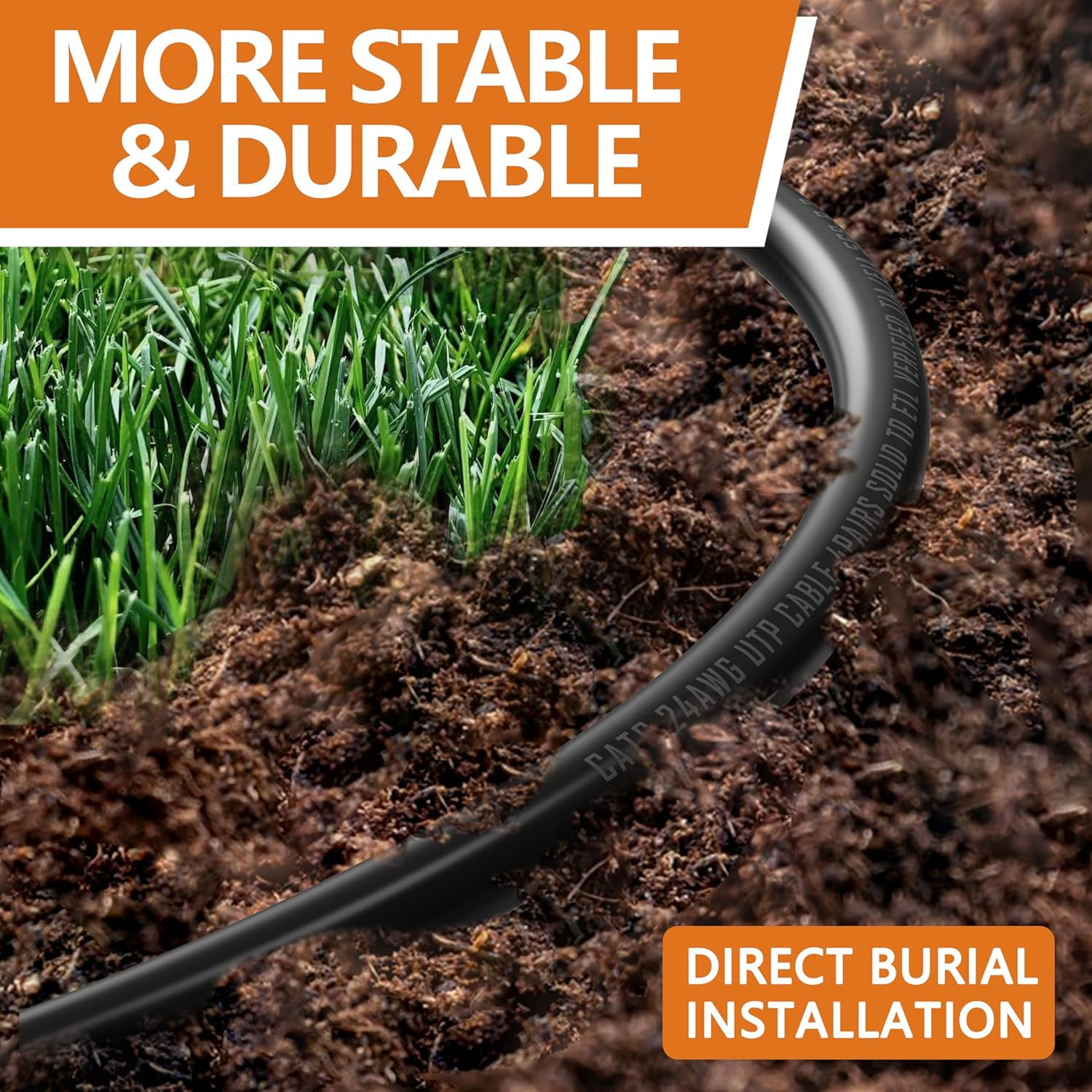 TRAHOO-75 Ft Ethernet Cable for Cat5E/Cat6, 10Gbps 24AWG Cat6 Network ...