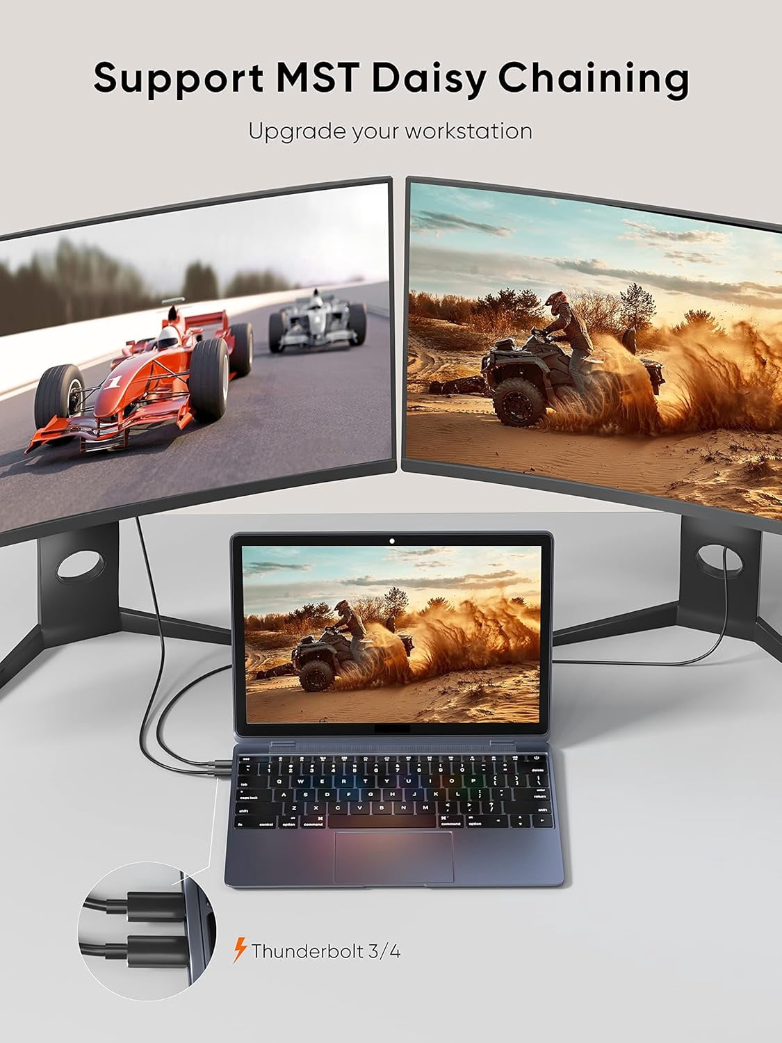 TRAHOO-8K USB C to DisplayPort 1.4 Cable 6FT (8K@60Hz, 4K@144Hz, 2K ...