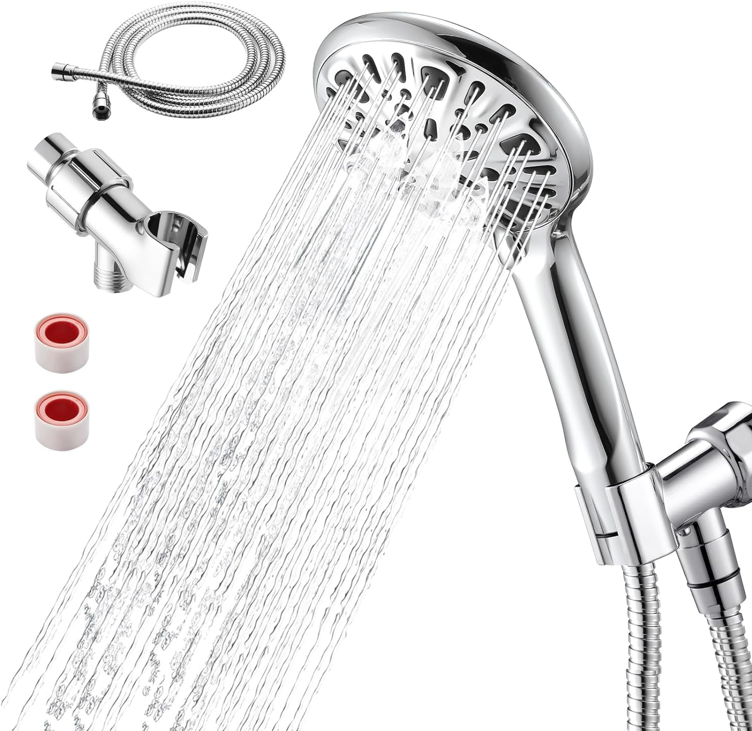 TRAHOO-9 Functions Shower Head High Pressure Handheld Shower Head ...