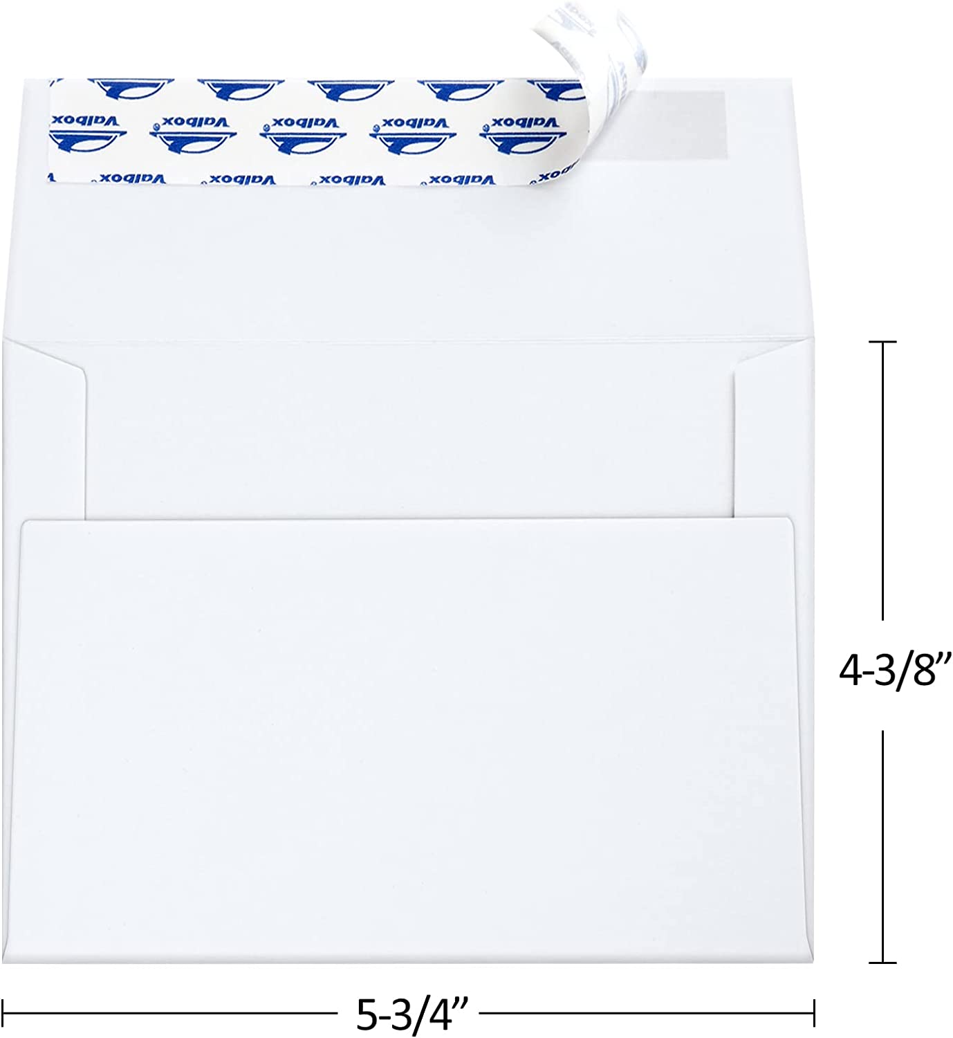 TRAHOO-A2 Invitation Envelopes 100 Qty 4.375x5.75" White Envelopes Self ...