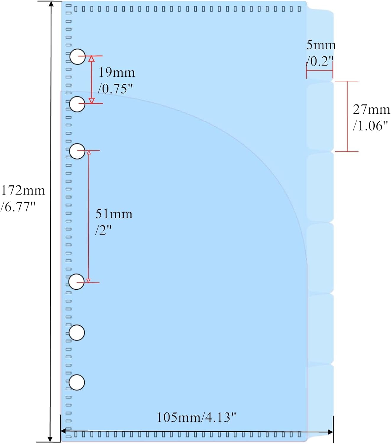 TRAHOO-A6 Cash Envelopes 12pcs Blue Double Pocket Budget Envelopes ...