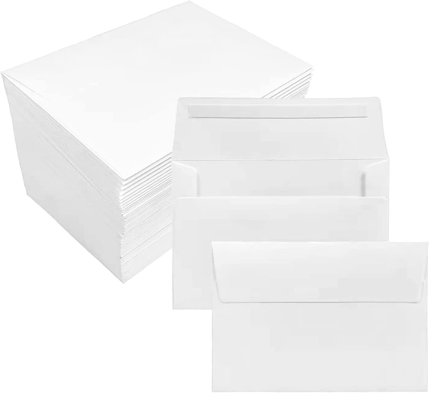 TRAHOO-A7 Invitation Envelopes, 5.25 x 7.25 Quick Self Seal Envelopes ...