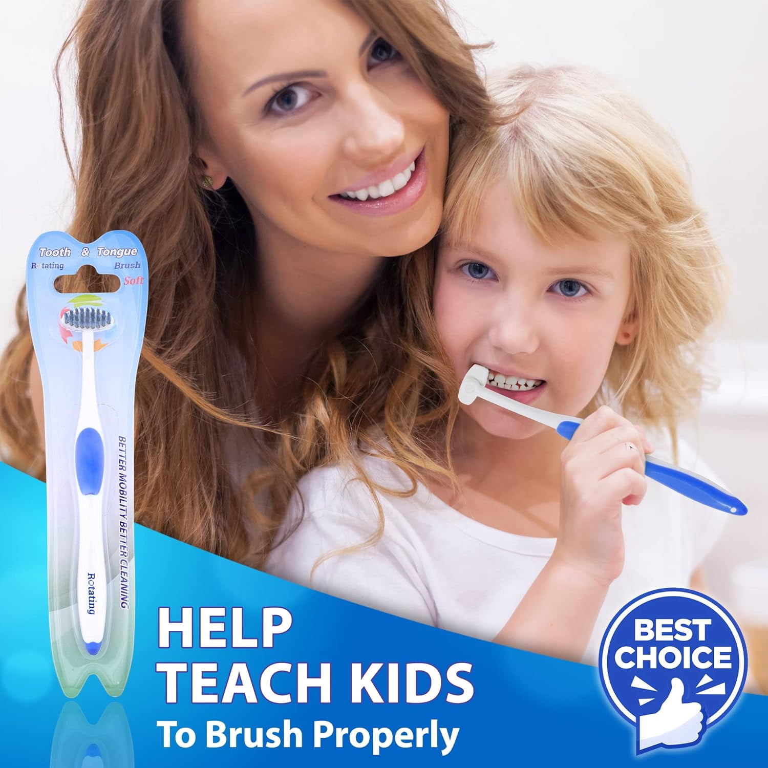 TRAHOO-ADA Extra Soft 360° Rotating Manual Soft BPA Free Toothbrush for ...